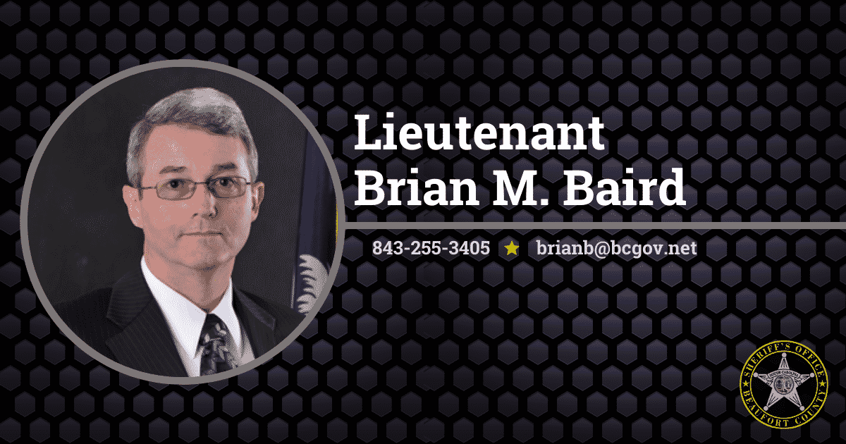 Captain Brian Baird | Beaufort County Sheriff's Office