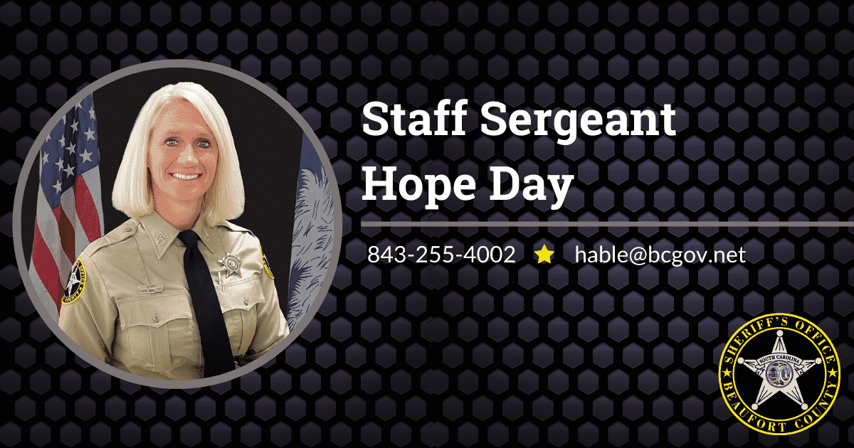 Staff Sergeant Hope Day • Beaufort County Sheriff's Office